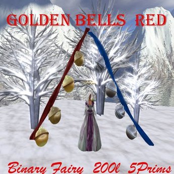 Second Life Marketplace - Binary Fariy~GOLDEN BELLS ~ RED